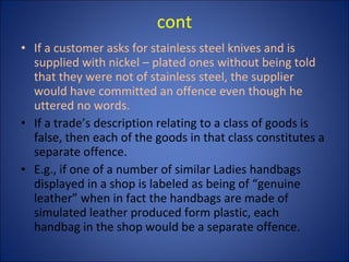 Trade description act consumer awareness in kenya | PPT