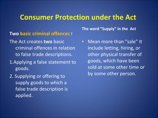 Trade description act consumer awareness in kenya | PPT