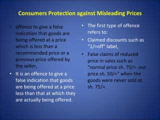 Trade description act consumer awareness in kenya | PPT