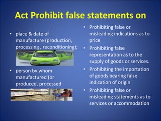 Trade description act consumer awareness in kenya | PPT