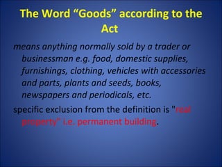 Trade description act consumer awareness in kenya | PPT
