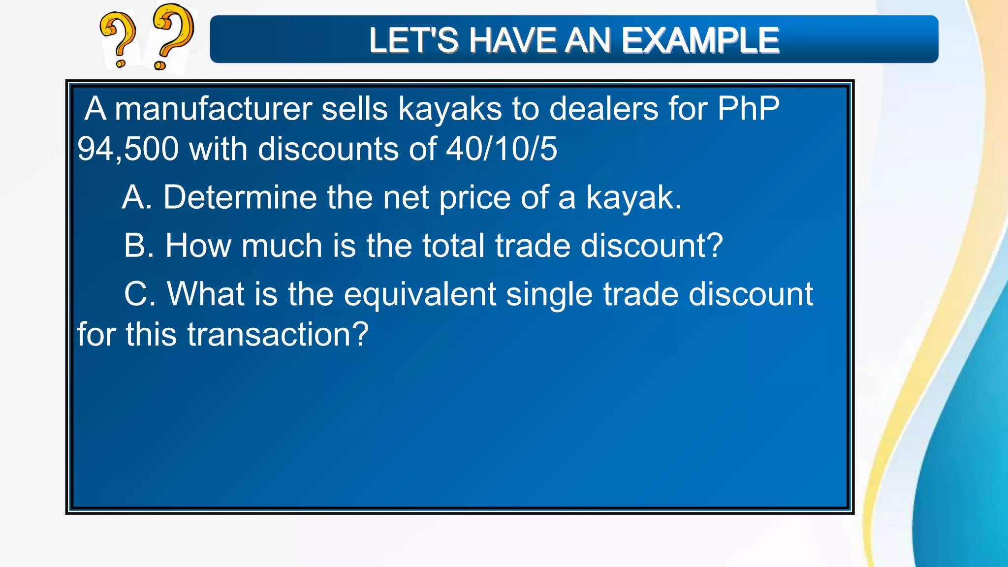 Trade discount | PPTX