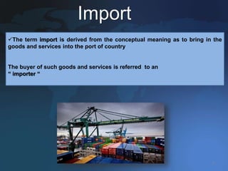 Trade export import | PPT