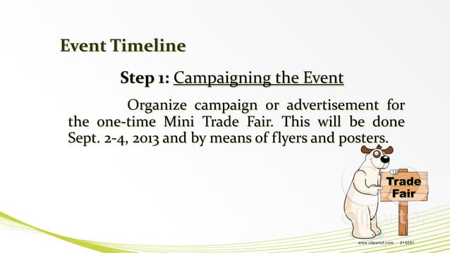 Trade Fair (Event Proposal) | PPTX