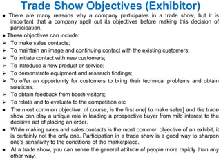 Trade fairs | PPT