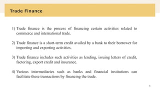 TRADE FINANCE.pptx | Credit Cards | Personal Debt