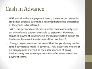 Trade finance instruments | PPTX