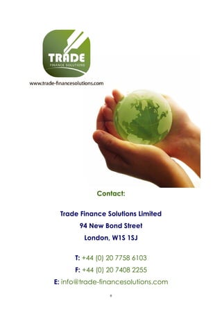 Trade Finance Solutions Ltd Intro Pack | PDF