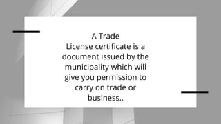 Trade license | PDF