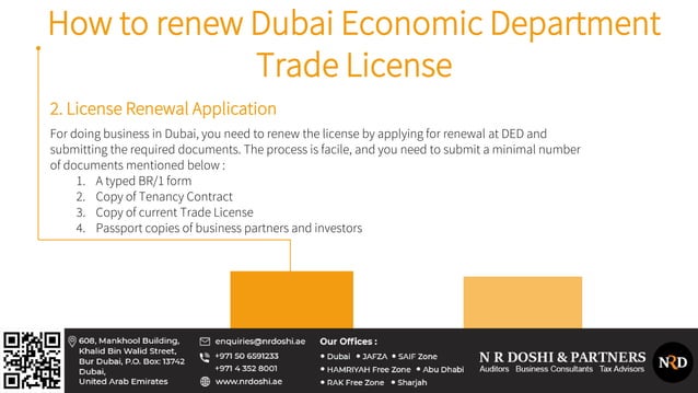 Trade license in dubai types, procedures, fees, and renewal | PPT