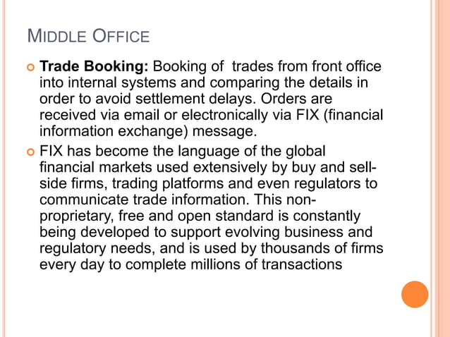 Trade Life Cycle Presentation.pptx | Stocks and Bonds | Personal Investing