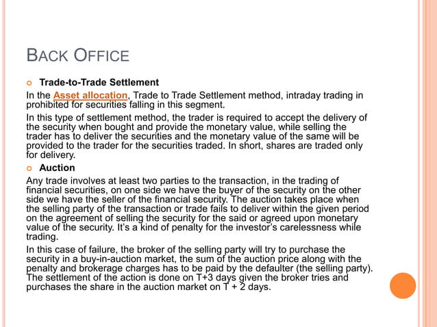 Trade Life Cycle Presentation.pptx | Stocks and Bonds | Personal Investing
