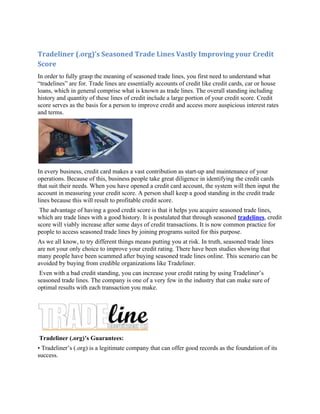 Tradelines | PDF