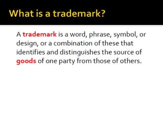 Intelluctual Property Rights( Trademark) case study | PPTX