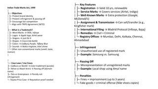 Indian Trademark Act 1999 Basics and Case Studies | PDF