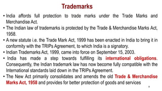 Indian Trademark Act 1999 Basics and Case Studies | PDF