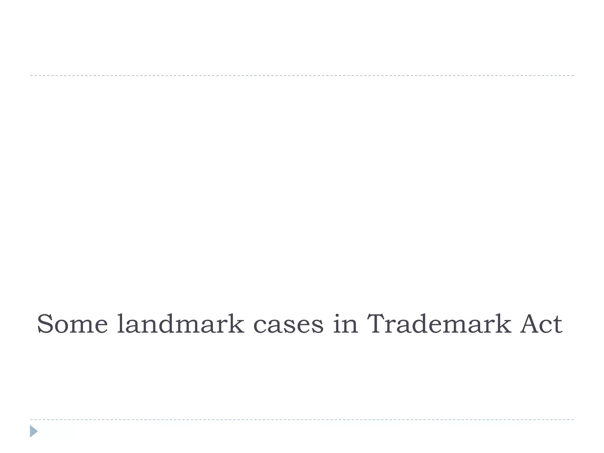 Trademark Act, 1999 | PPTX