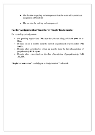 Trademark assignment | DOCX