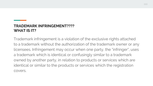 Trademark Infringement,Types of Trademark Infringements and Remedies of ...