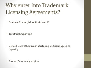 Trademark licensing agreements | PPTX