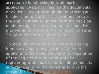 Processing trademark registration ways and registration time period | PPT