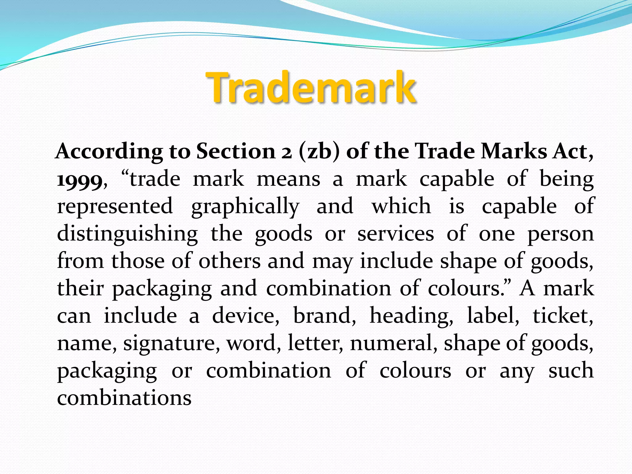 Trademark ppt by-pooja gurwani | PPS