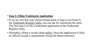 Trade mark registration | PPTX
