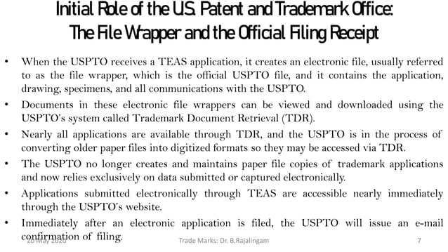 Trade Mark Registration Processes 2 Ppt