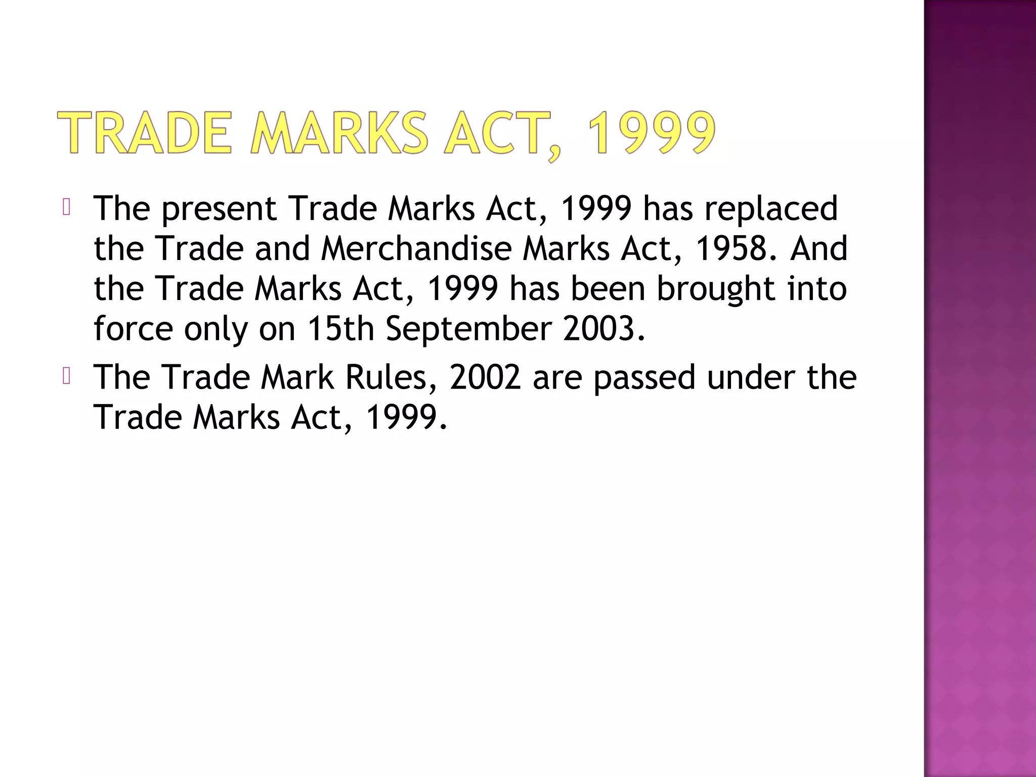 Trade marks | PPT