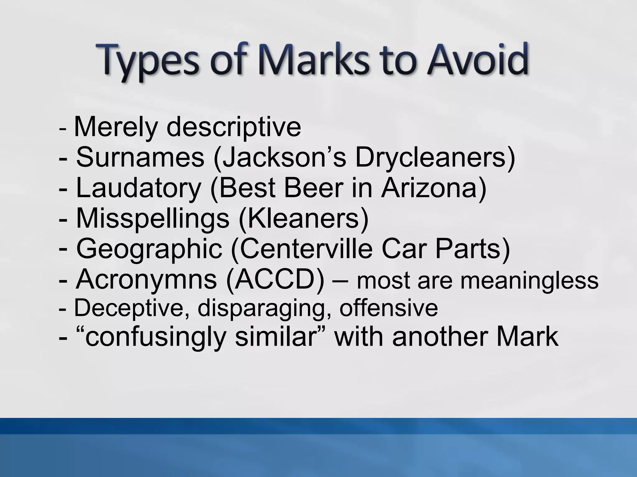 Trademarks & branding | PPT