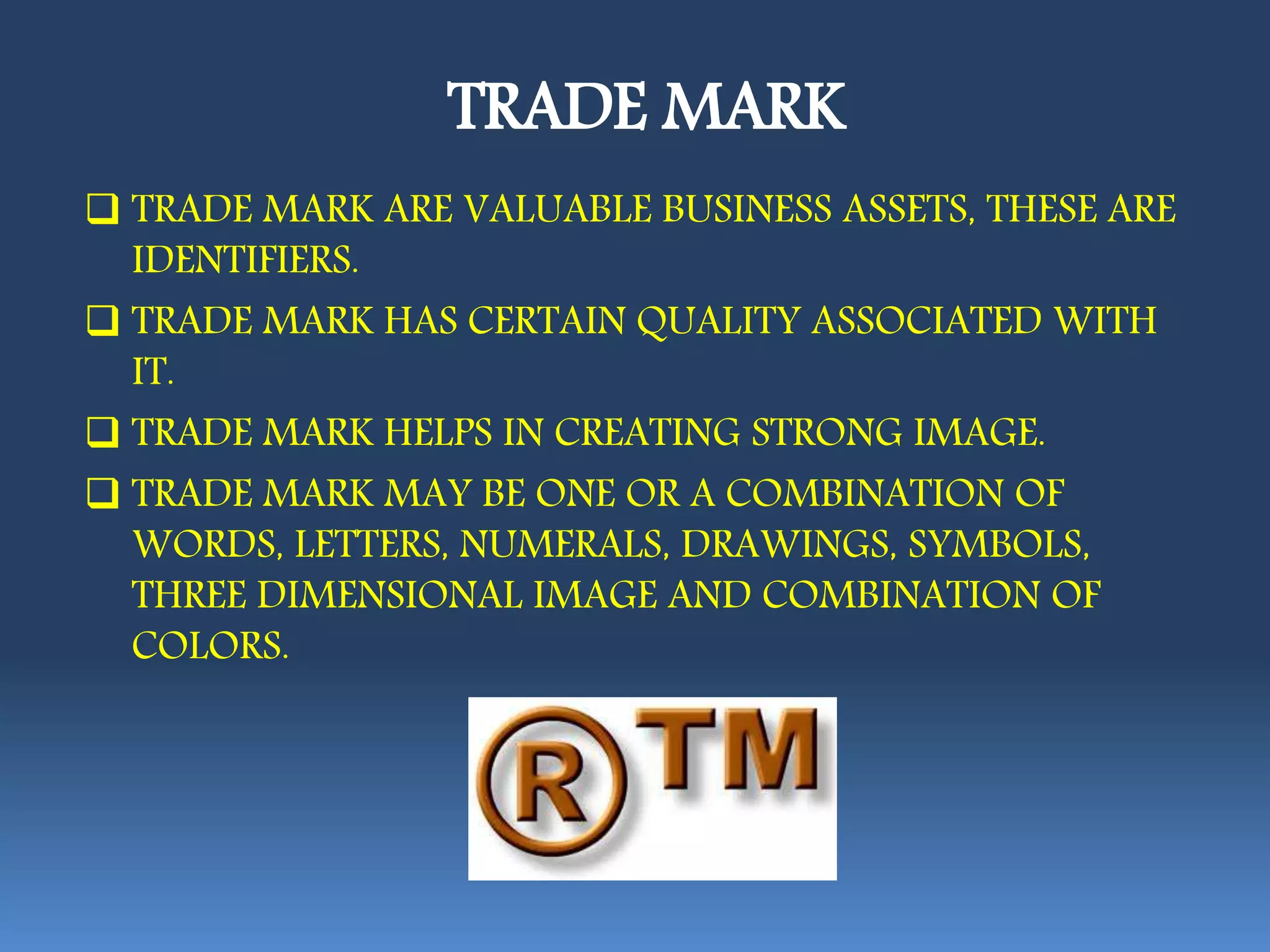 Trade marks, design & copyrights | PPT