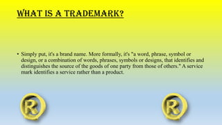 Trademarks on multiple products and services | PPTX