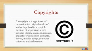 Trademarks, service marks, word marks, copyrights – what, why and how | PPT