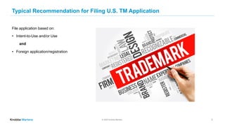 U.S Trademarks filings - Reliance on Foreign Registration | PDF
