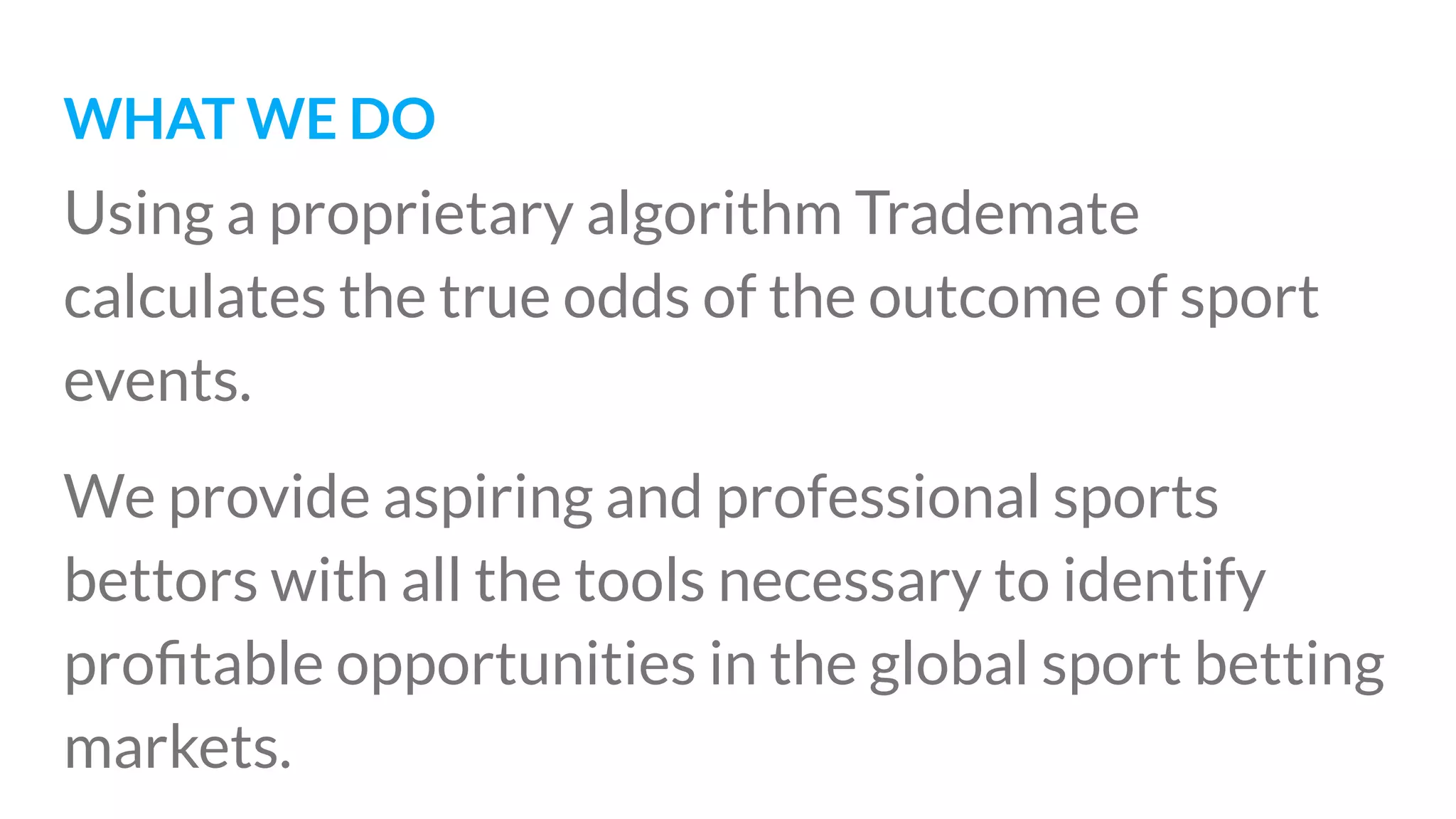 Trademate sports pitch deck | PDF
