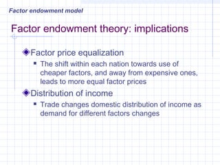 Trade model extensions and applications | PPT