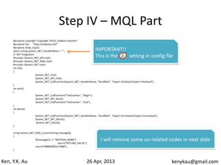 TradePlatform.NET simple tutorial | PPT