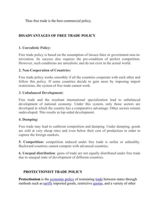 Trade policies | PDF