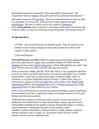 Trade policies | PDF