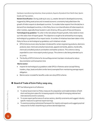 TRADE POLICY OF INDIA | DOCX