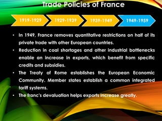 Trade Policy of France | PPTX