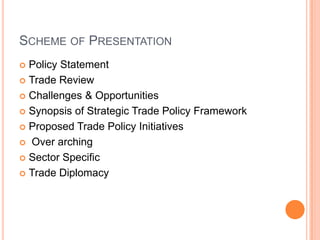 Trade policy of pakistan | PPTX