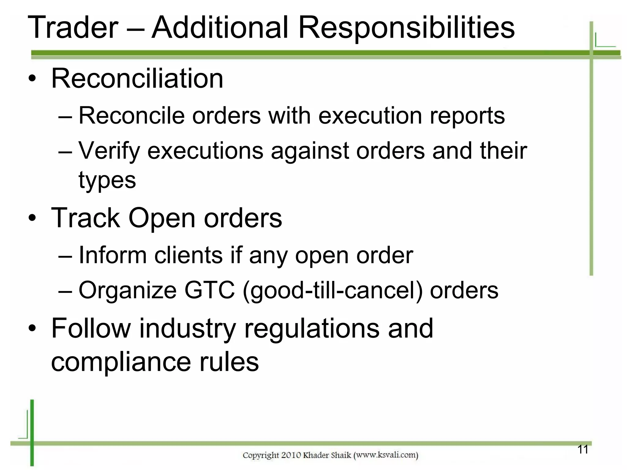 Securities Trade Life Cycle | PDF