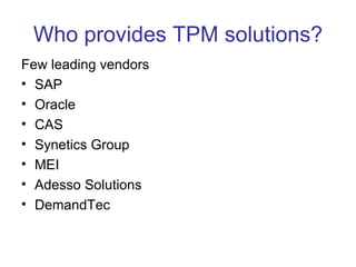 Trade Promotion Management | PPT