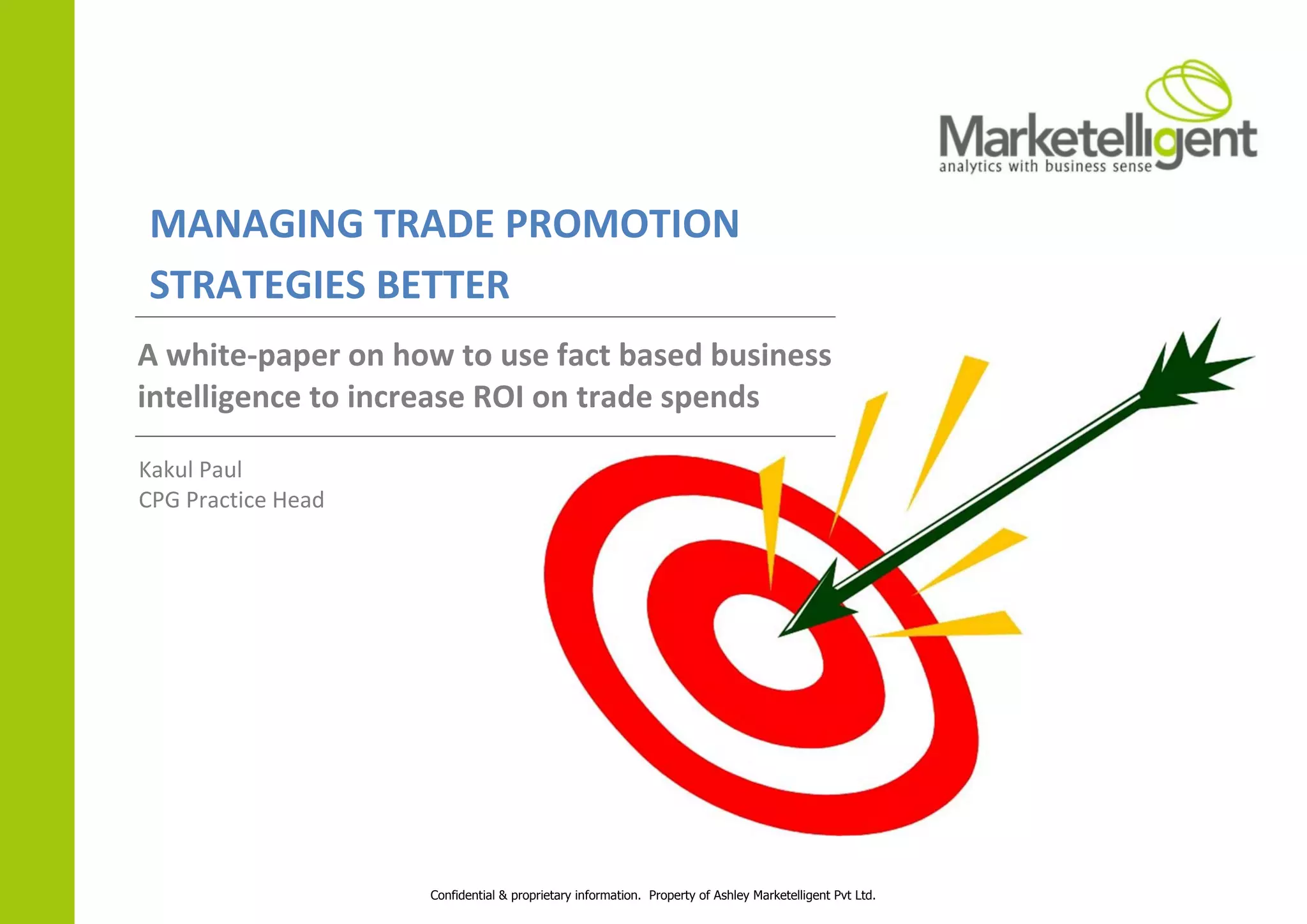 Trade promotion optimization - marketelligent | PDF