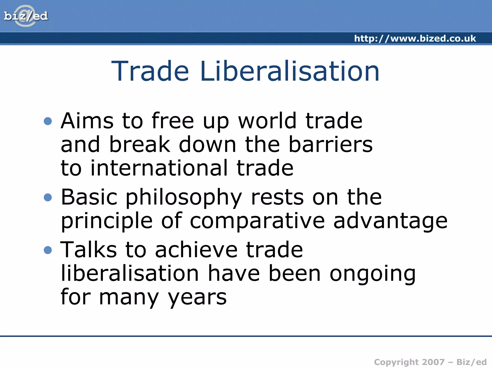 Free Trade Vs Protectionism | PPT