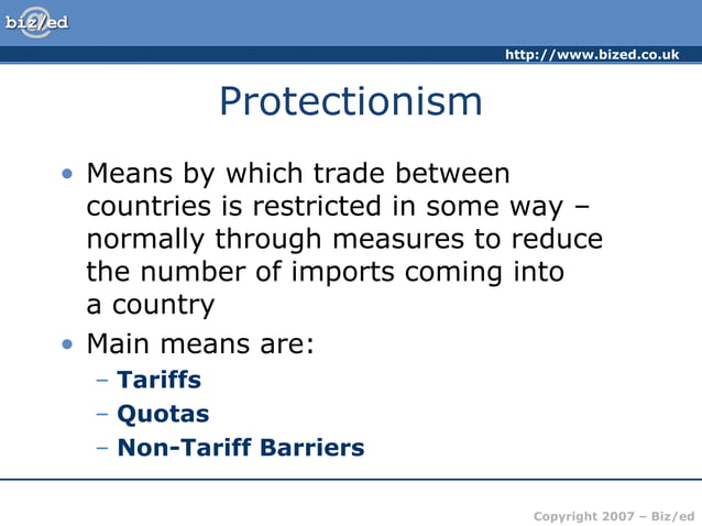 Free Trade Vs Protectionism | PPT