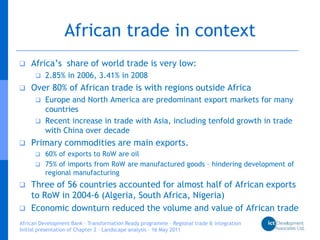 eTransform Africa: Regional Trade and Integration | PPTX | Africa ...