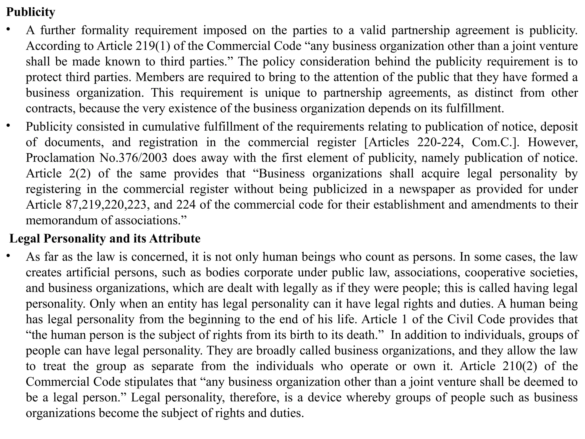 Law of Traders and Business Organization | PPTX