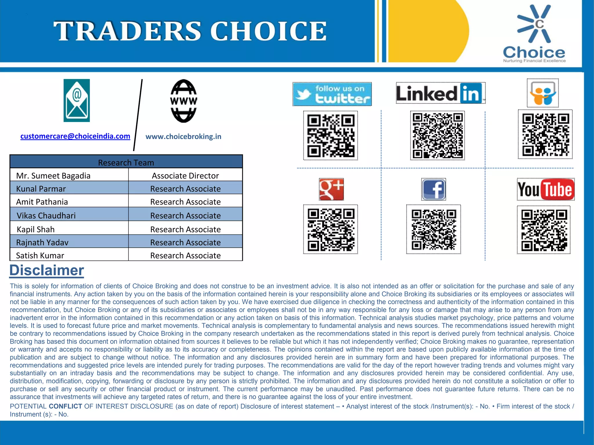 Traders choice cholafin | PPT